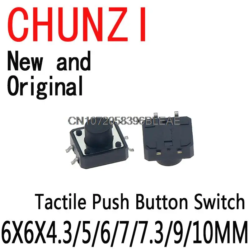 20PCS Tactile Push Button Switch Micro Switch 6*6* 4.3MM 5MM 6MM 7MM ...