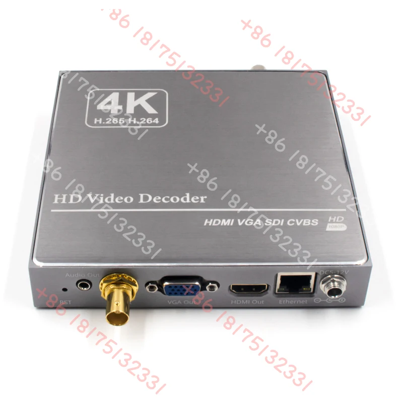 H.265 H.264 IP to SDI VGA CVBS Video Streaming Decoder SRT IP Ca mera ...