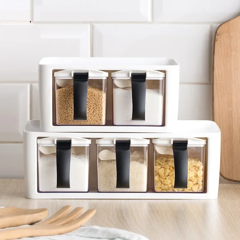 Spice Tool Salted Seasoning Box Kitchen Set Household Combination ...
