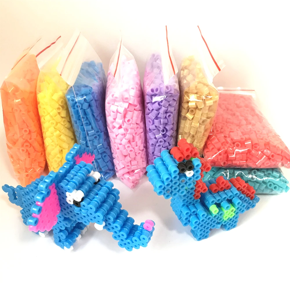1000-PCS-Pack-Fuse-Beads-Pixel-Puzzle-Iron-Beads-for-Kids-DIY-3D-Puzzle ...