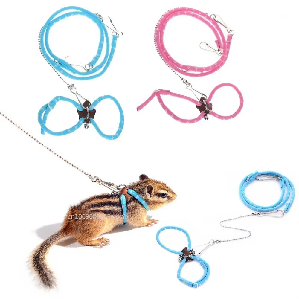 Lovely-Hamster-Collars-Adjustable-Small-Pet-Rat-Mouse-Harness-Rope-with ...