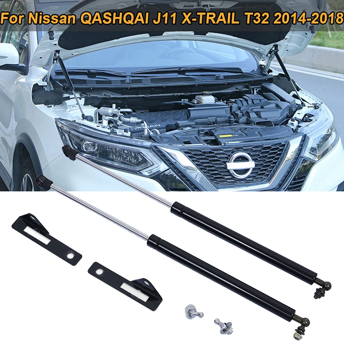Front-Hood-Lift-Supports-Props-Rod-Arm-Springs-Shocks-Gas-Strut-For ...