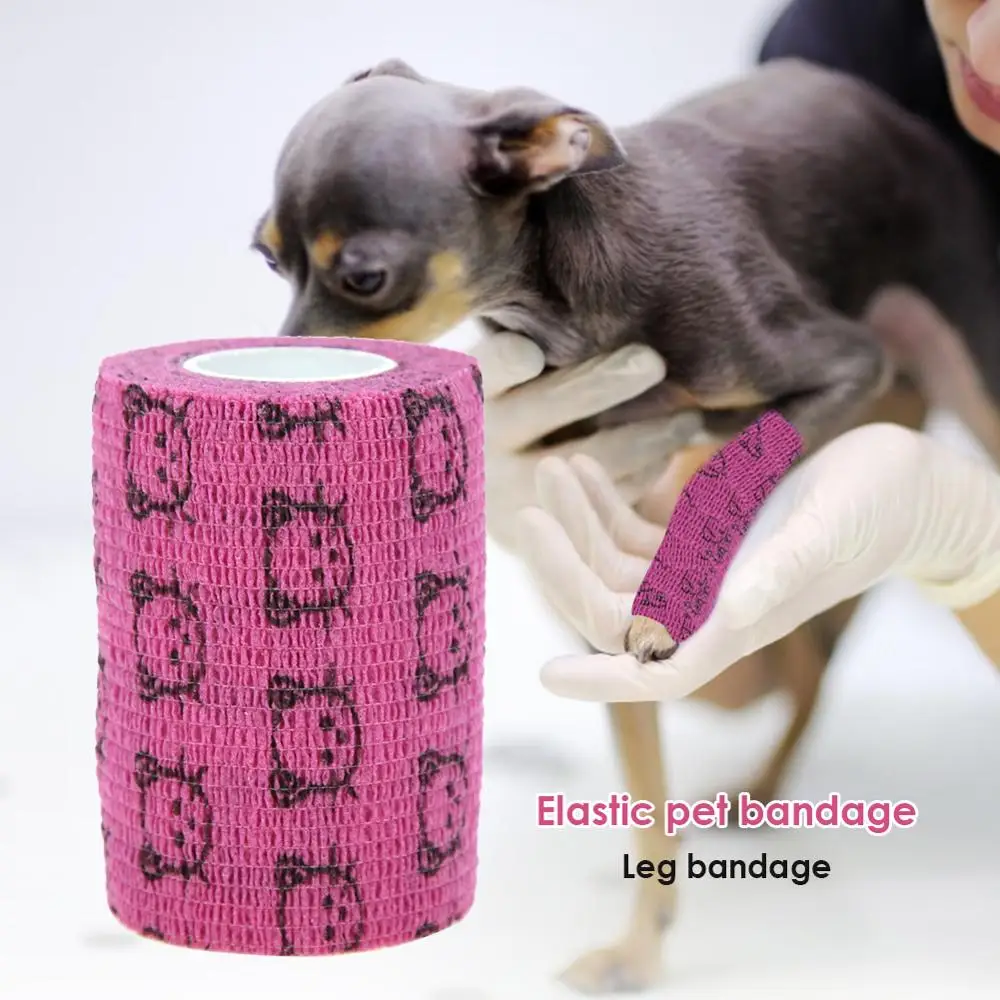 Self-adhesive Elastic Bandage for Pet Dog Cat Bandage Leg Cover ...