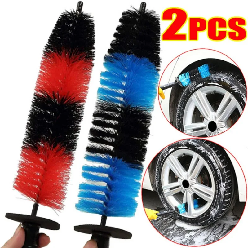 Tire Brush Set Car Detail Anti-scratch Long Soft Brushes Bristles Wheel ...
