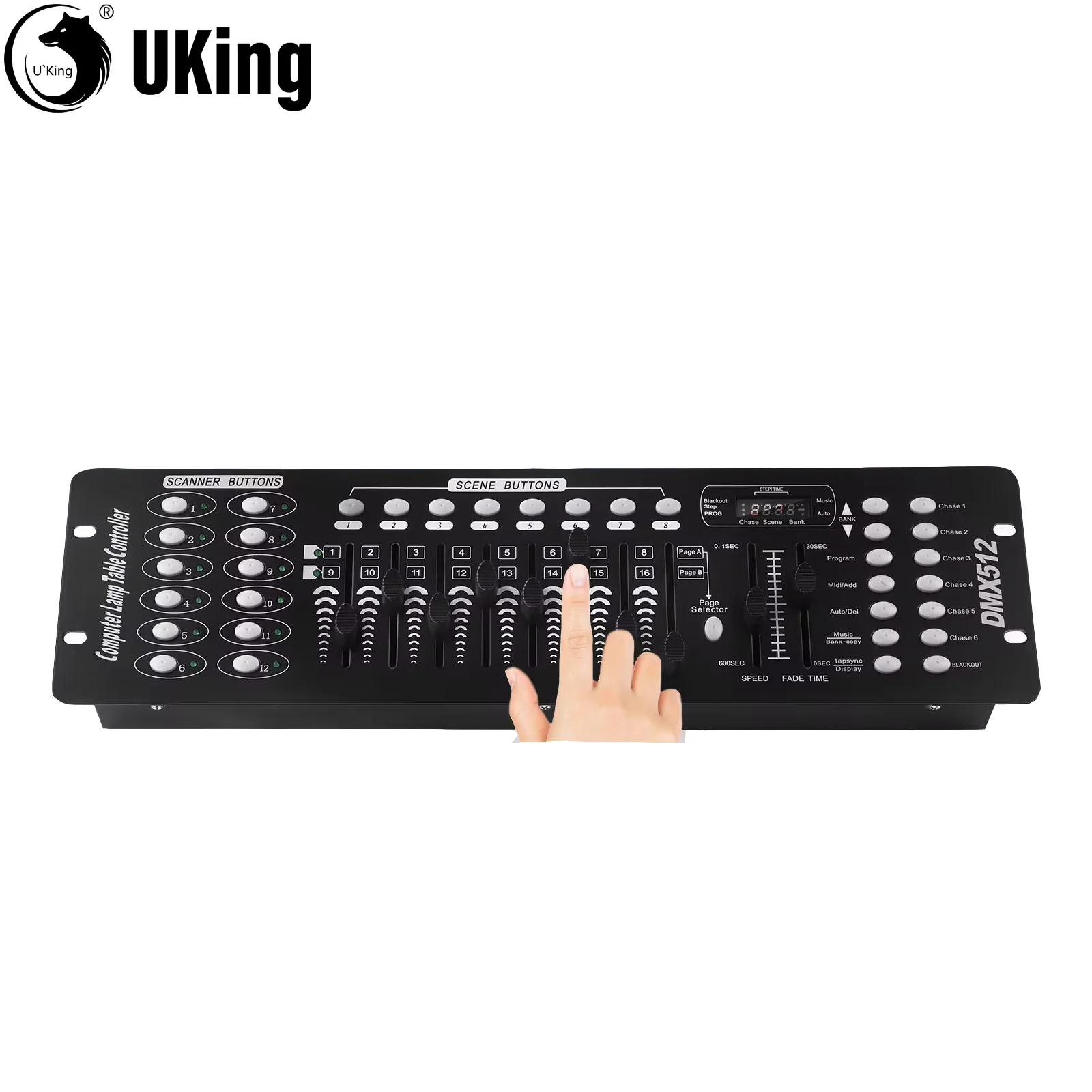 U-King-DMX-512-Controller-192-Channel-DMX-Console-Stage-Light-Console ...