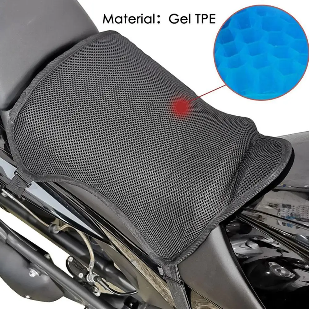 Motorcycle-Gel-Seat-Cushion-Anti-Slip-Heat-Insulation-Blow-Air-Cushion ...