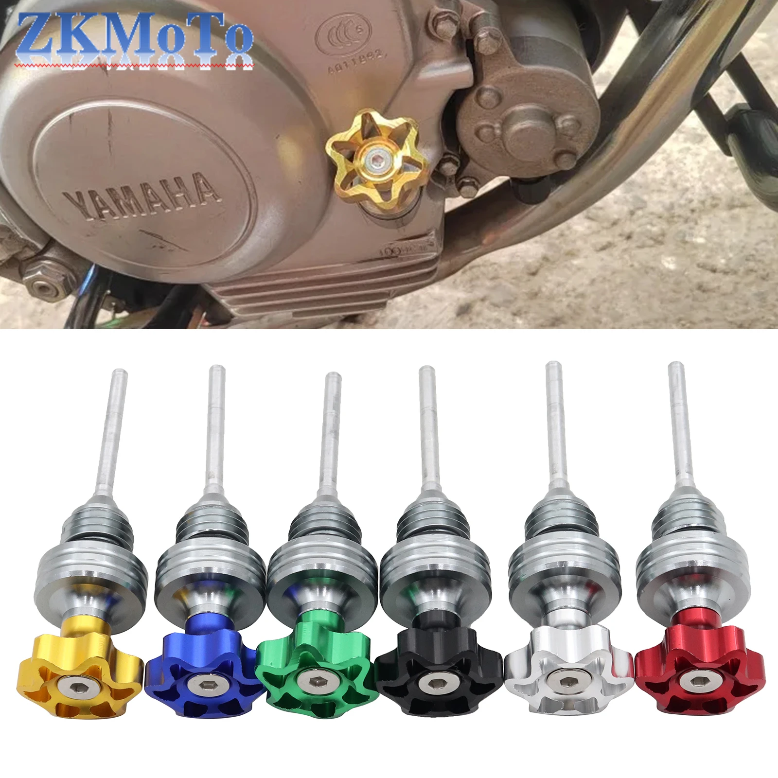 Motorcycle-Engine-Oil-Dipstick-Filler-Cap-Plug-Crankcase-Oil-Level ...
