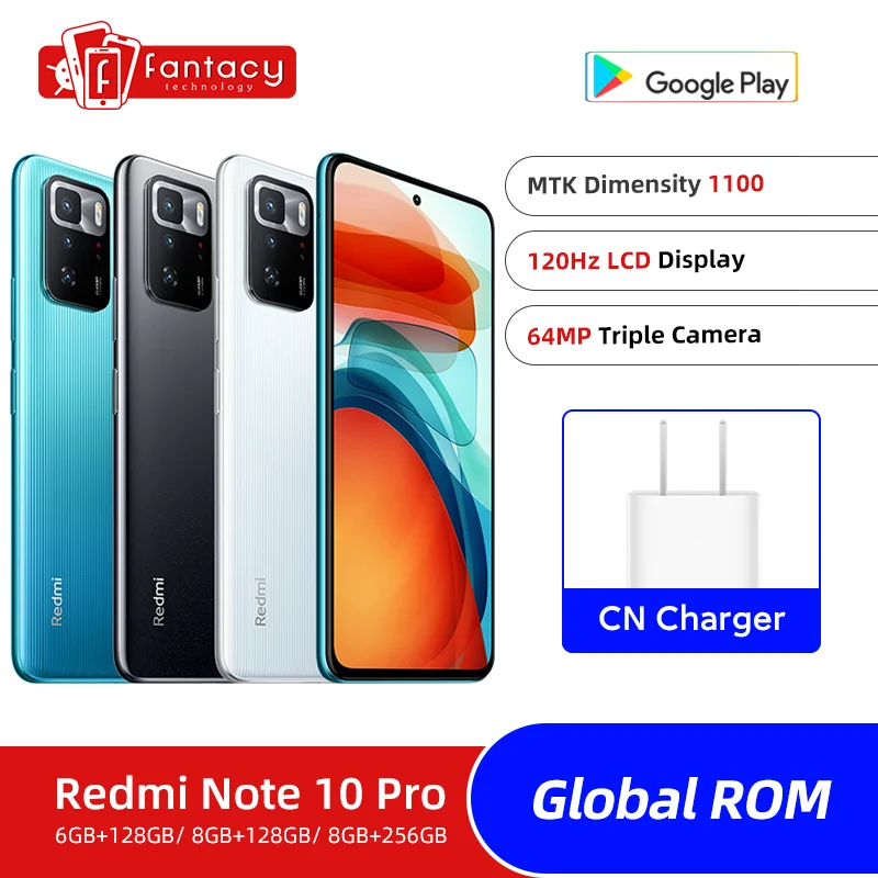Xiaomi-smartphone-Redmi-Note-10-Pro-ROM-Global-128GB-256GB-Dimensity ...