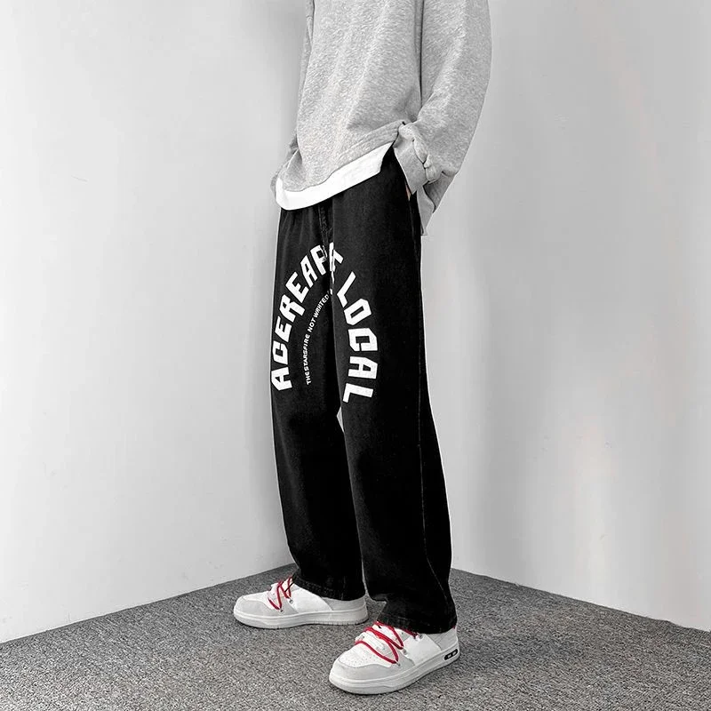 Elastic-Black-Straight-Men-s-Jeans-Stretch-Man-Cowboy-Pants-Trousers ...