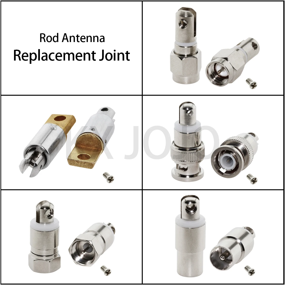 RF-Coax-Connector-SMA-Male-BNC-TV-F-Universal-Head-Plug-Connector-with ...