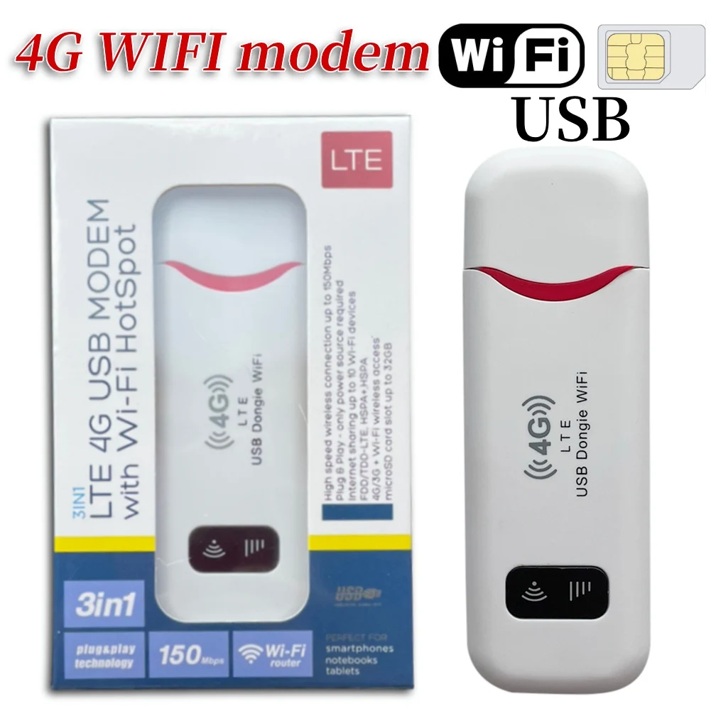 4G-Modem-LTE-Wireless-USB-Dongle-Mobile-Broadband-150Mbps-Network-Modem ...