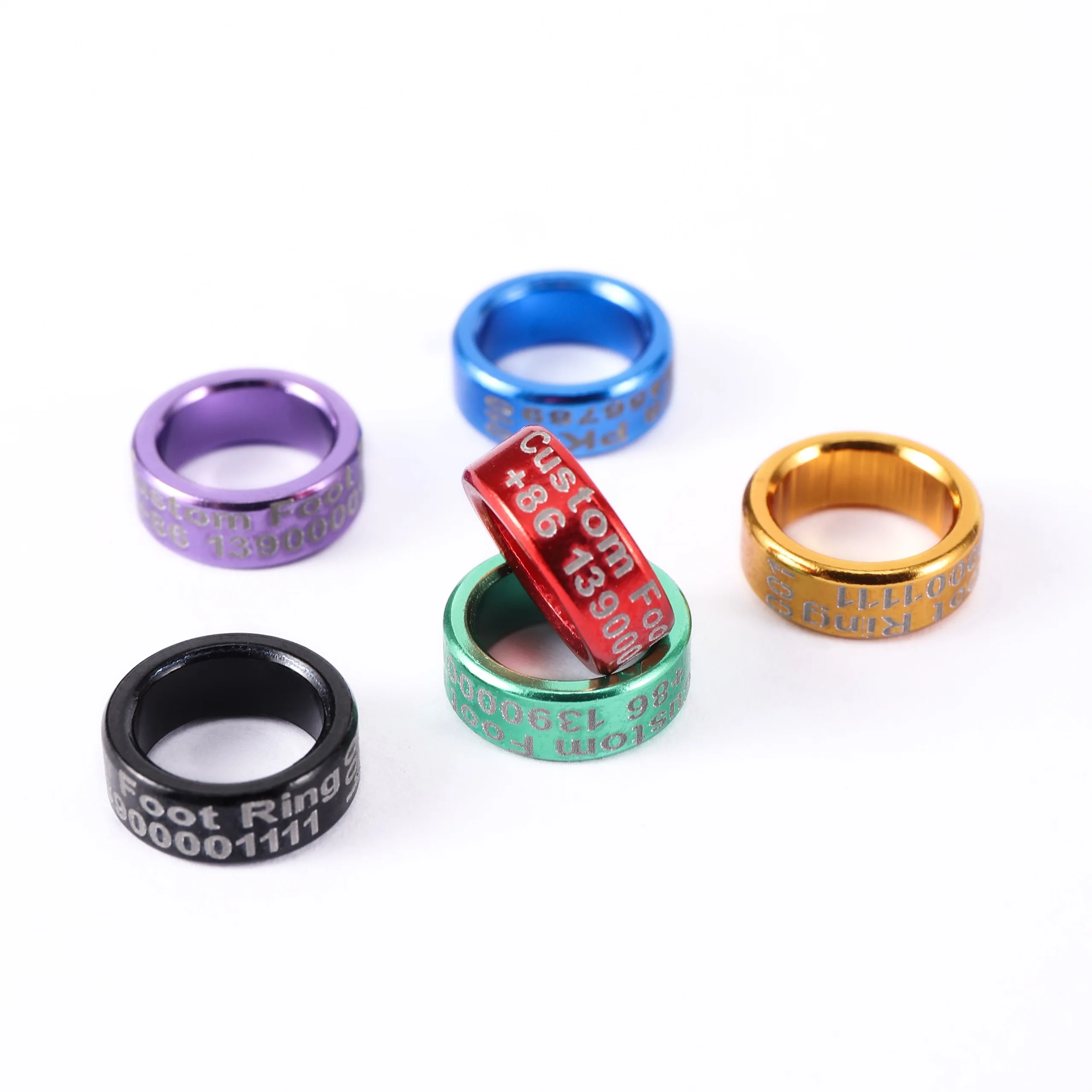 30pcs Custom Bird Aluminium Foot Ring Id 7.5mm Pigeon Parrot Foot Ring ...