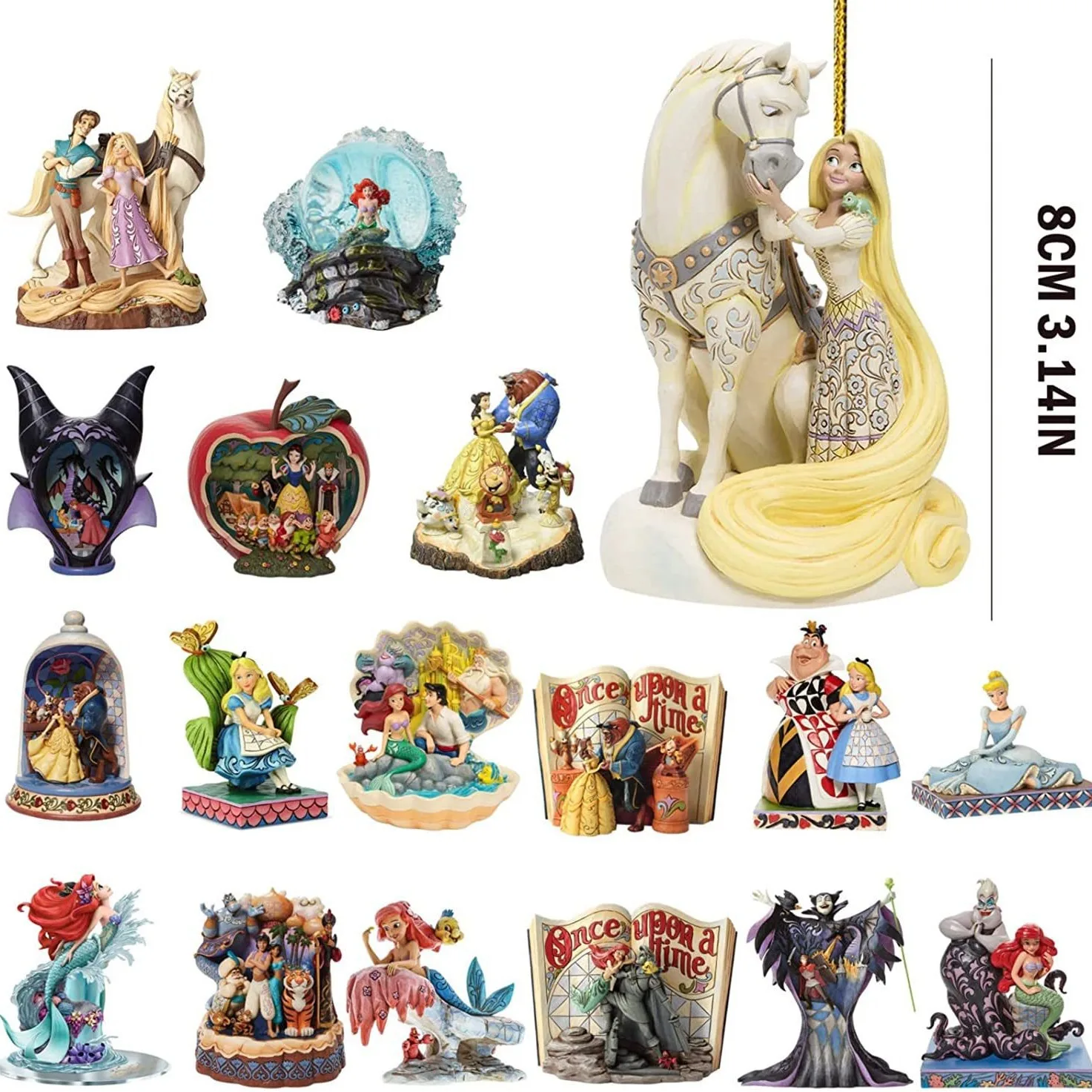 Disney-Princess-rbol-de-Navidad-decoraci-n-colgante-Anime-Kawaii ...