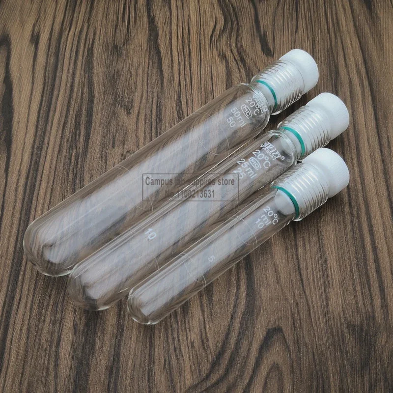 1pcs-5-350ml-Glass-Pressure-Resistant-Tube-Screw-Mouth-Colorimetric ...