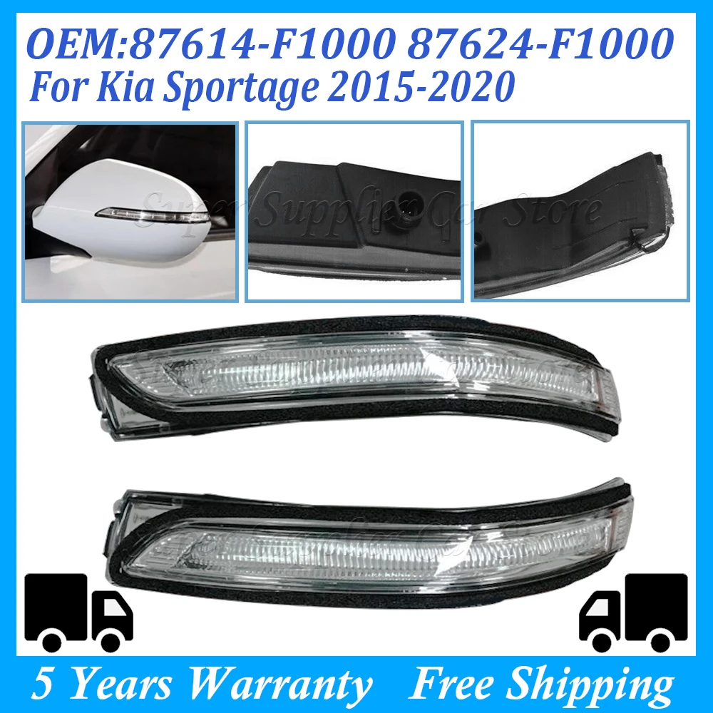 Front LED Right Or Left Side Rearview Mirror Turn Signal Light Clear ...