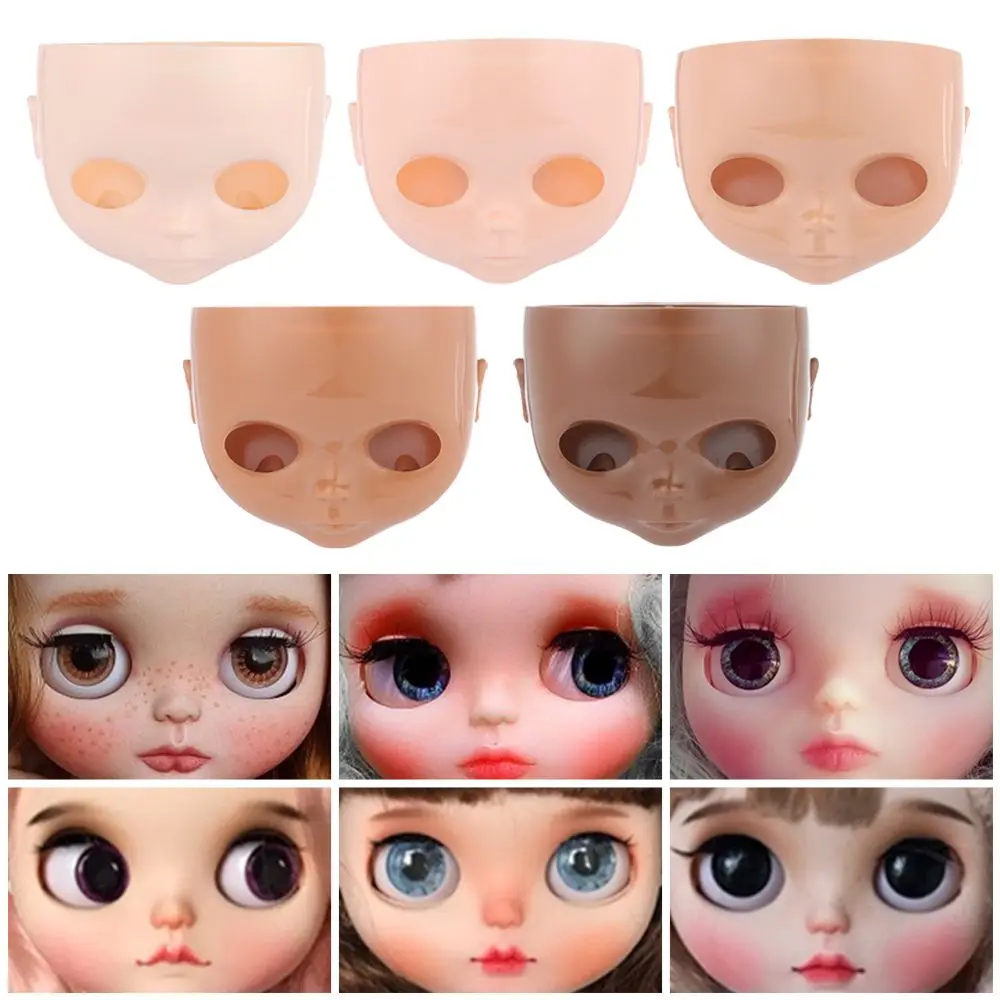 DIY Doll Makeup Changing Tool Hands No Makeup Face Shell Common Muscle Transparent Muscle ...