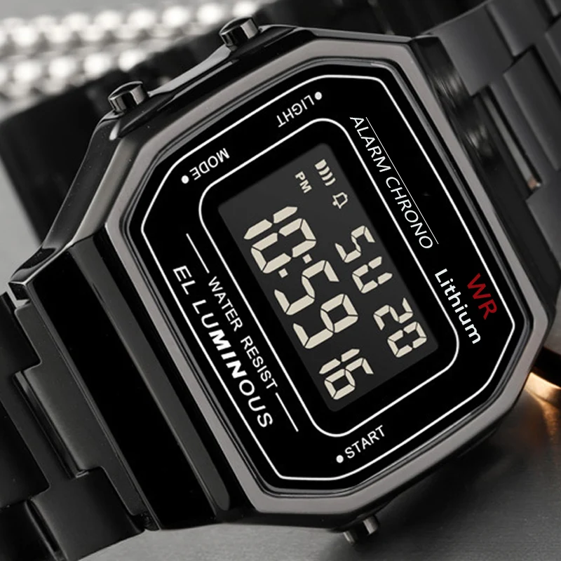 Luxury-F91W-Digital-LED-Watch-for-Multifunction-Alarm-Electronic-Clock ...
