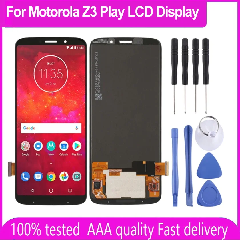 6-01-100-Tested-Z3-Play-AMOLED-For-Motorola-Z3-Play-LCD-Display-For ...