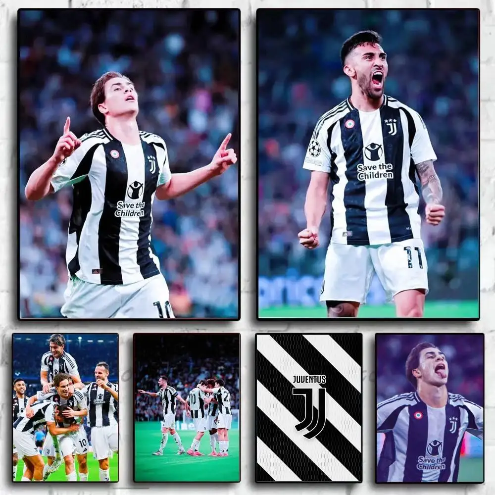 Juventus Football Club Poster Self-adhesive Art Waterproof Paper ...