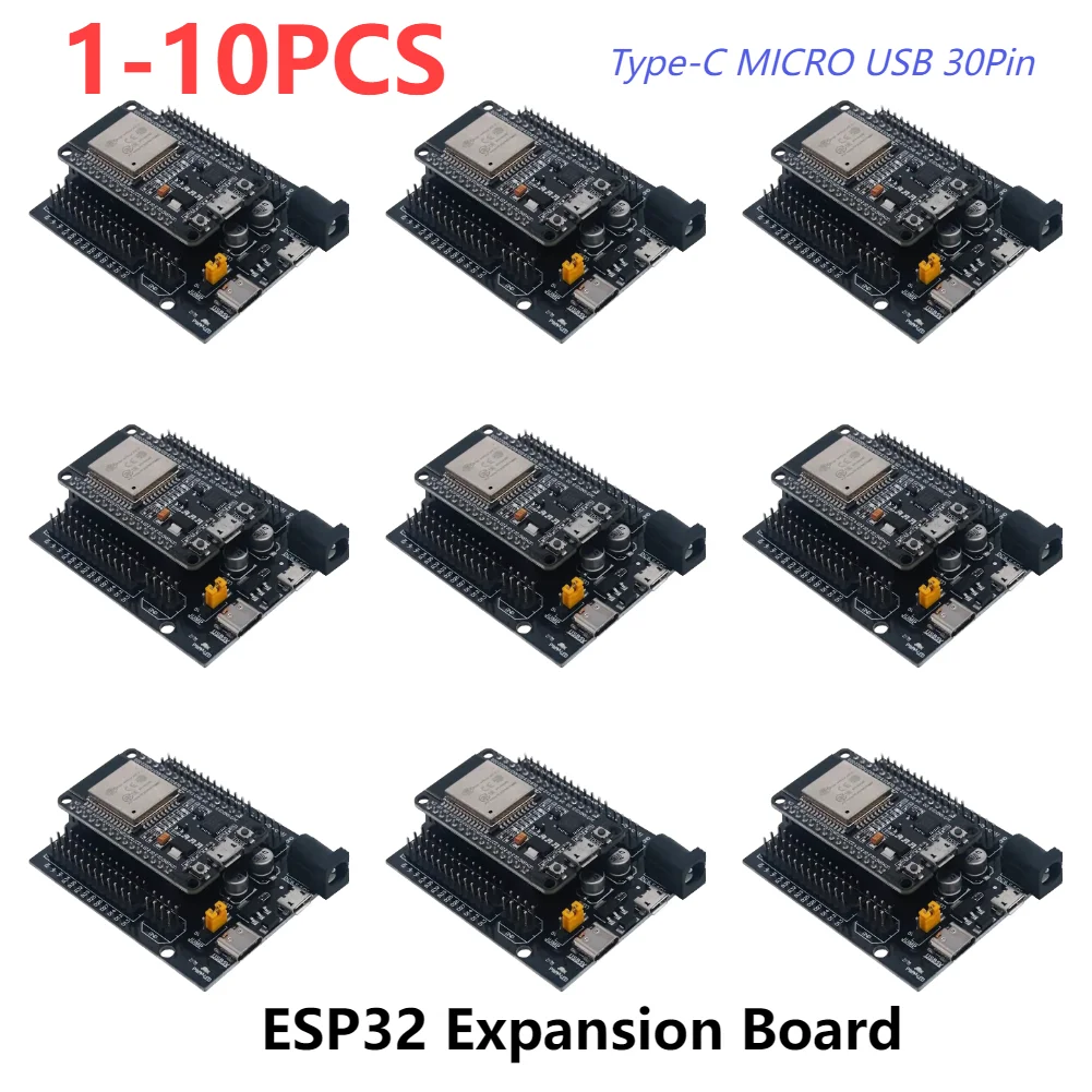 1-10PCS-ESP32-Development-Board-Expansion-Board-ESP-WROOM-32-ESP32 ...