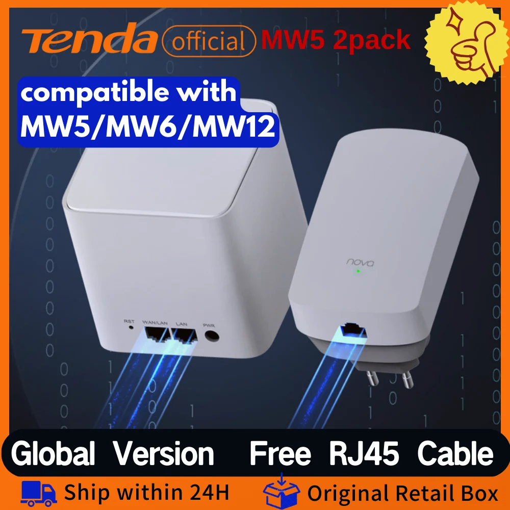 Tenda Mesh Router Wifi MW5 Home WIFI Router 2.4&5Ghz Wifi Repeater ...