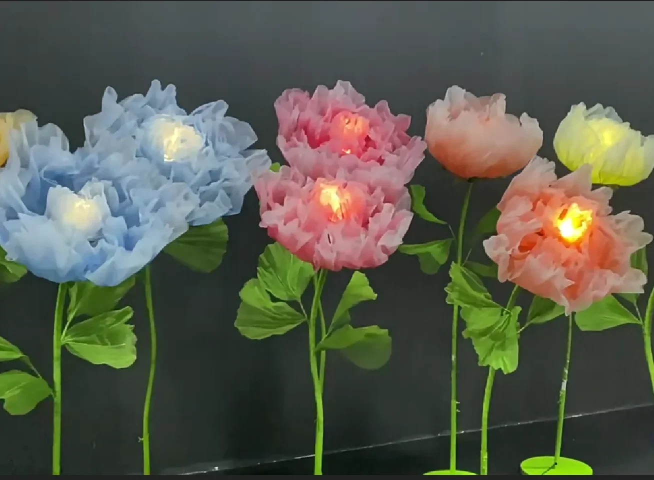 Silk-Flower-Automatic-Opening-Closing-Mechanical-Artificial-Flowers ...
