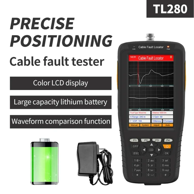 TL280-Cable-Fault-Tester-TDR-Locator-Coaxial-Communication-Wire-Locater ...