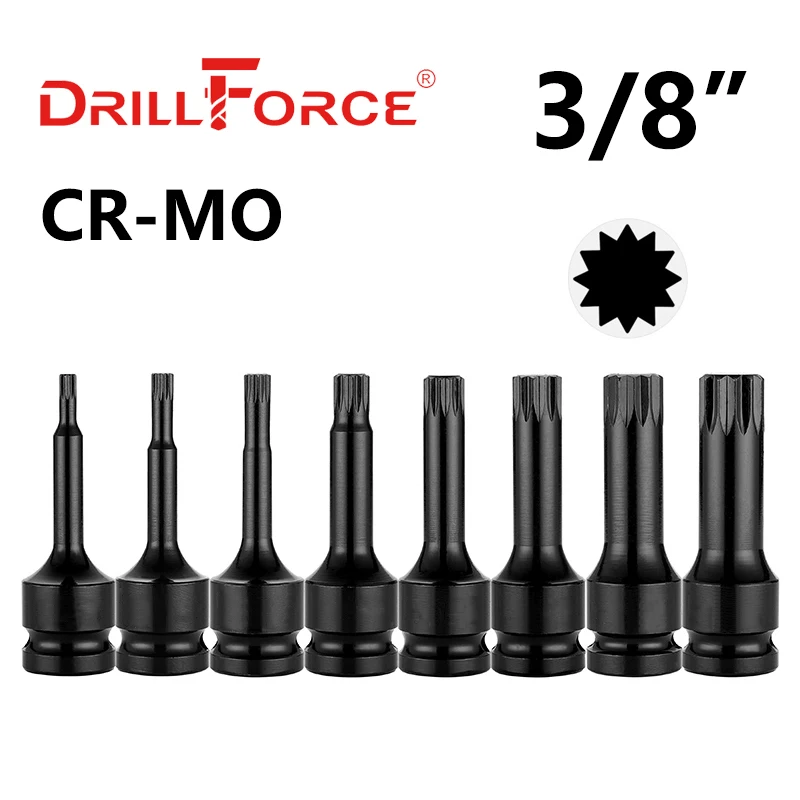 Drillforce-3-8-Drive-Impact-Spline-Socket-Bit-Wrench-Pneumatic-Adapter ...