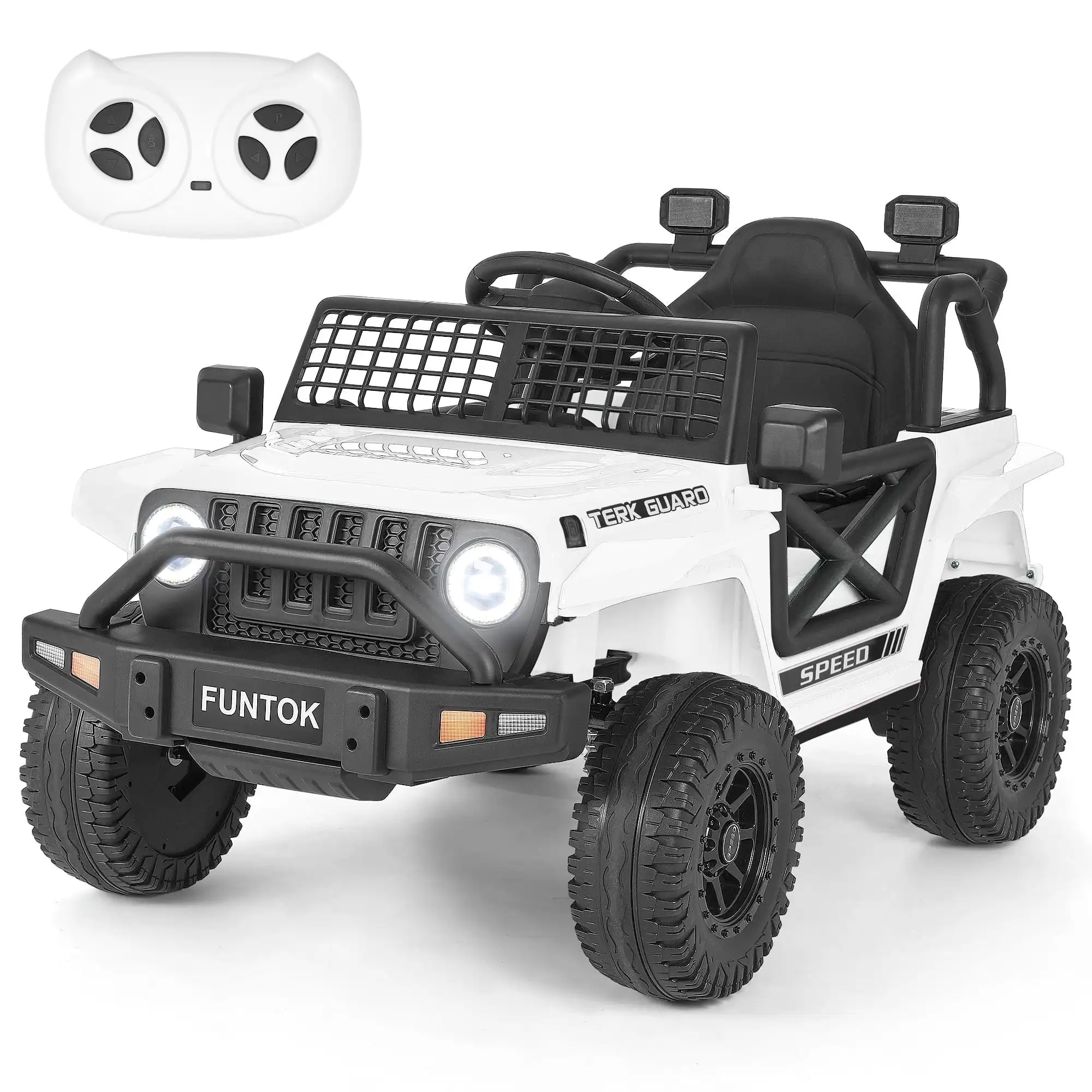 12V-7Ah-Kids-Remote-Control-Ride-On-Truck-Single-seat-Off-Road-Riding ...