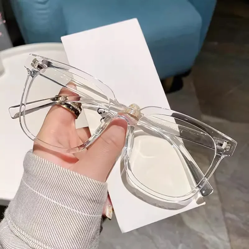 Anti-Blue-Light-Glasses-for-Women-Men-Transprent-Big-Square-Frame-Blue ...