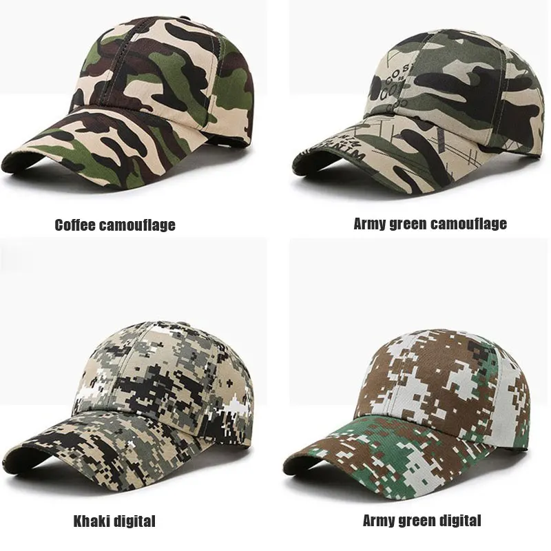 New Outdoor Sport Snap Back Caps Camouflage Hat Simplicity Tactical ...