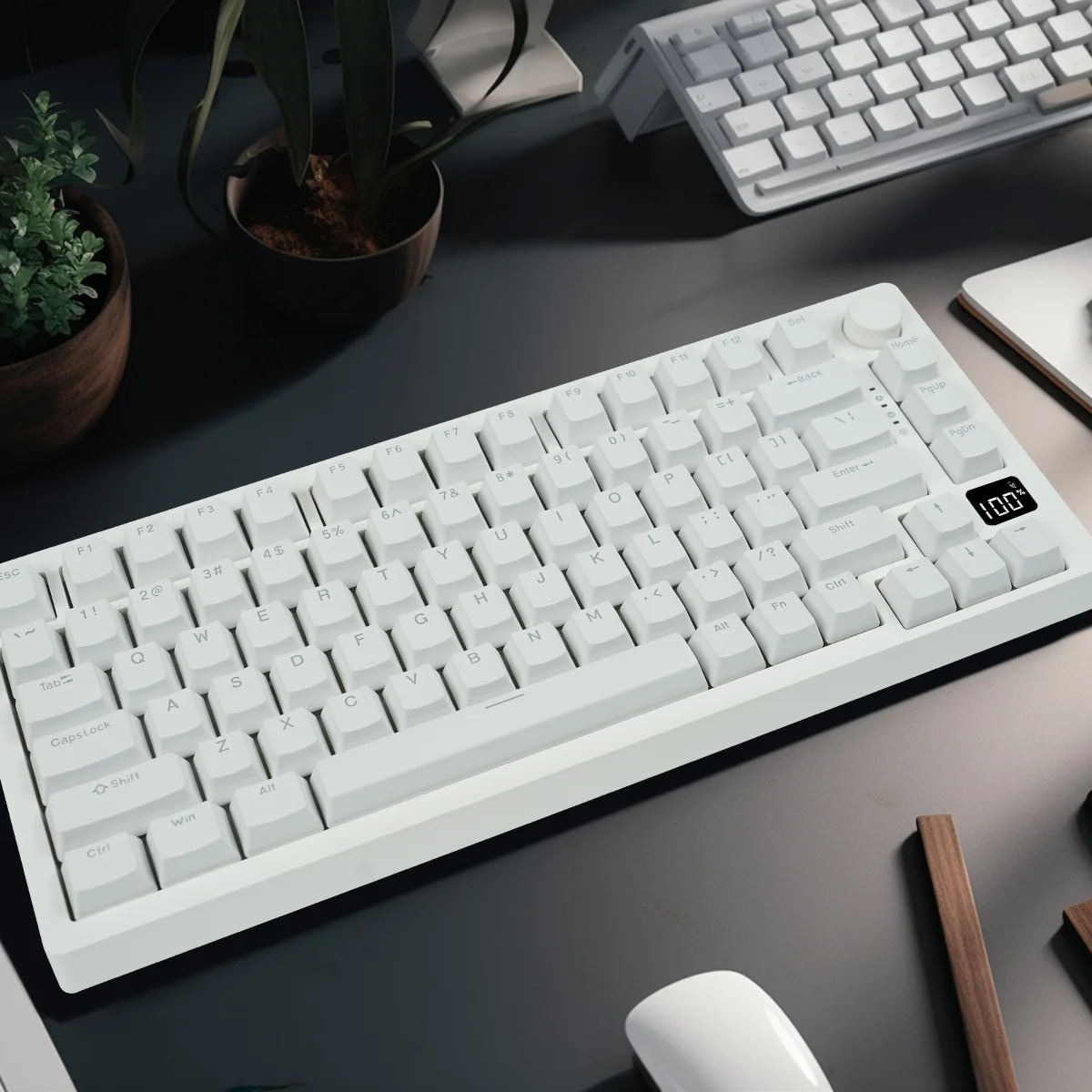 MK75 프로 기계식 키보드, 무선 선형 및 촉각 스위치, 82 키 핫 스왑 게이머 키보드, PC 노트북용