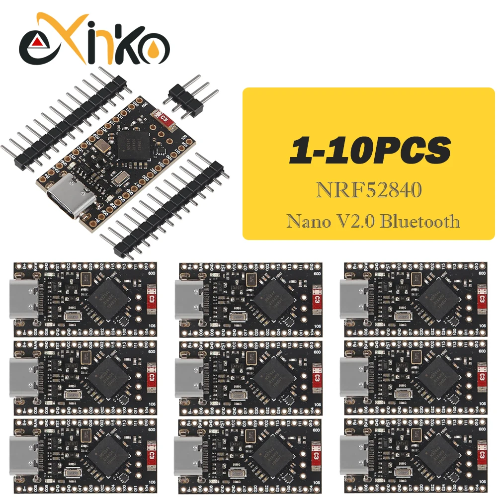 1-10pcs NRF52840 Development Board Compatible With Nice!Nano V2.0 ...