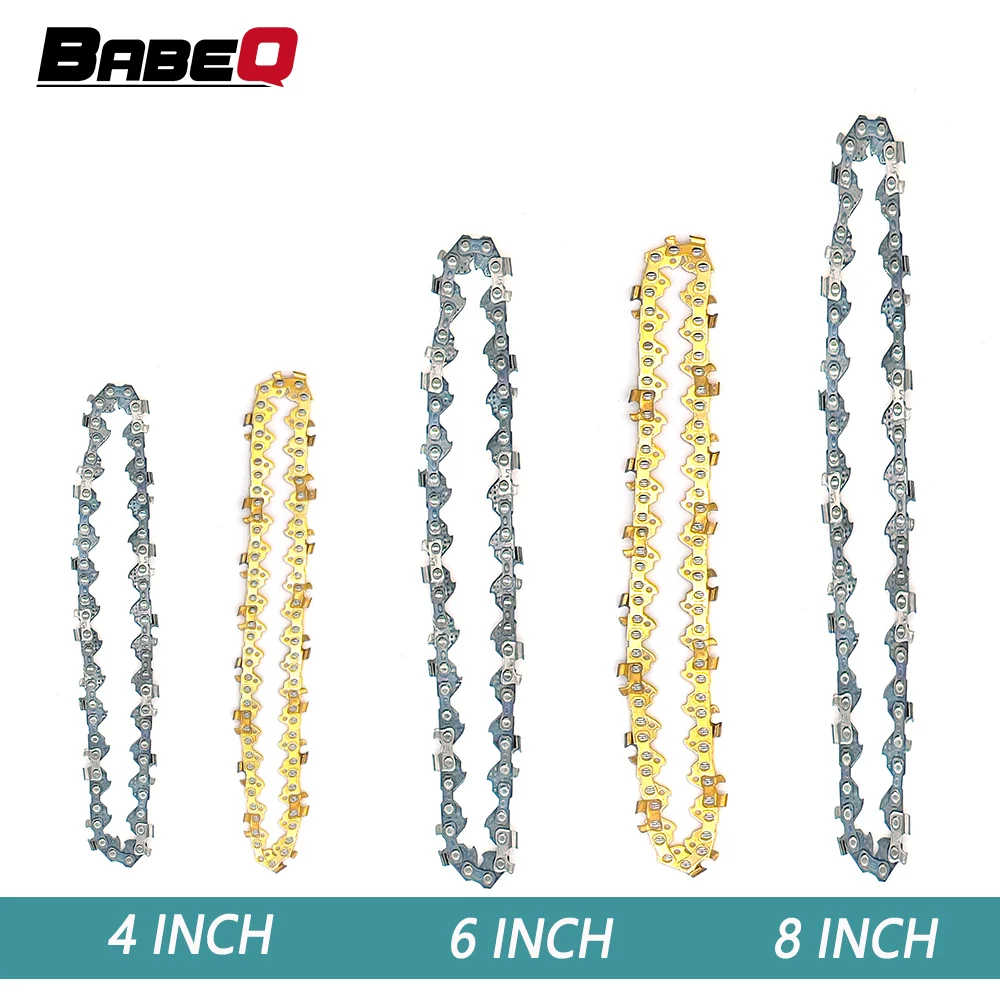 4/6/8 Polegada corrente para mini elétrica motosserra poda serra elétrica acessório ferramenta ...
