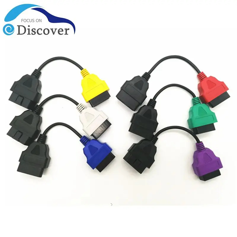 OBD2 Adapter Cable Set Wholesale 4pcs OBD2 For Fiat ECU Scan Diagnostic ...