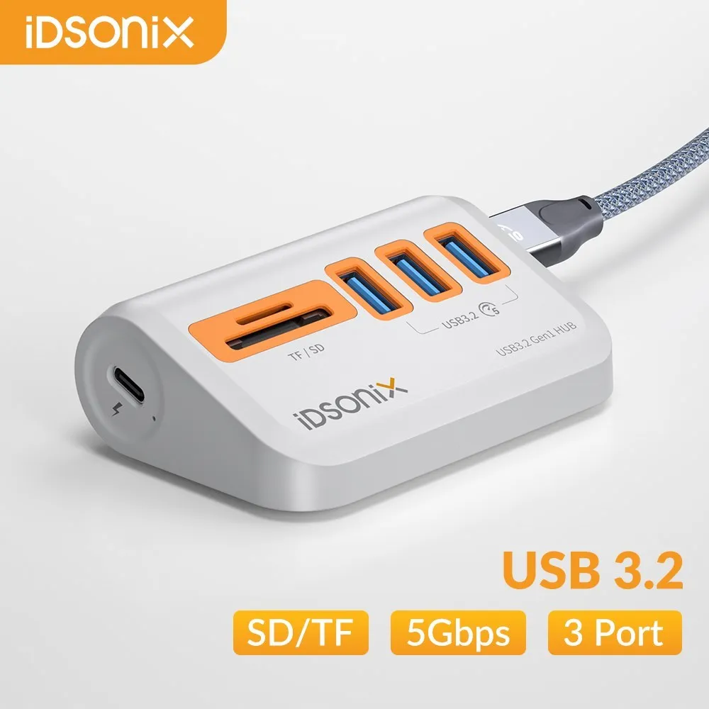 IDSONIX-USB3-0-HUB-with-SD-TF-Card-Reader-Multiple-Slot-USB3-2-GEN1 ...