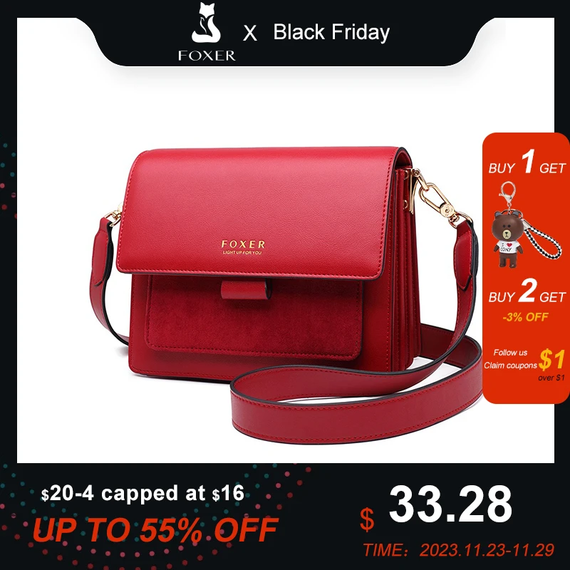 FOXER-Women-Split-Leather-Organ-Bag-Lady-Crossbody-Shoulder-Bags-Female ...