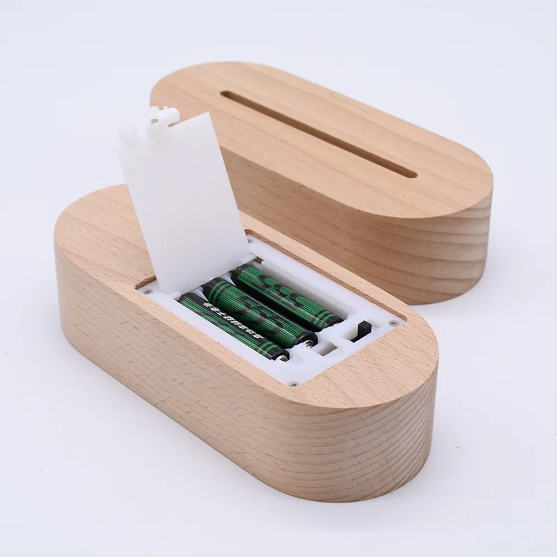 Oval-AAA-Batteries-Operated-Wooden-Stand-Custom-3D-Laser-Acrylic ...