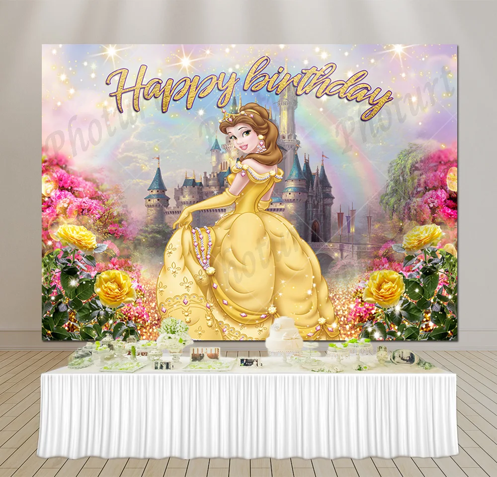 Princess Belle Birthday Wallpaper