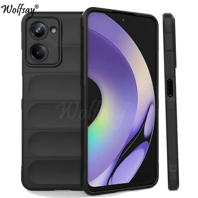 Shockproof Phone Case For Realme 10 Pro 5G Case Anti Slip Silicone Full ...