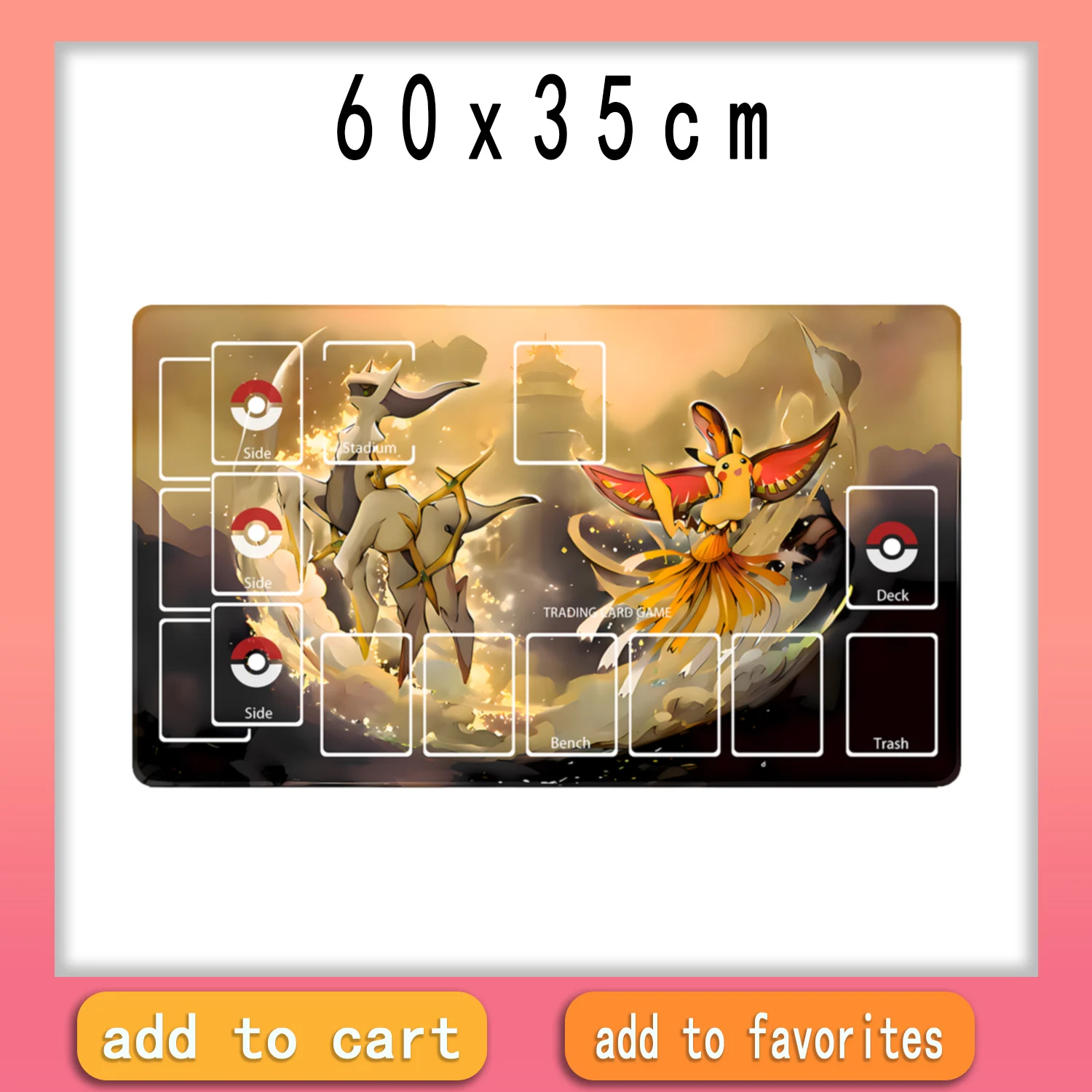 New TCG PTCG Battle Playmat Game Collection Cards Mat Scarlet Violet ...