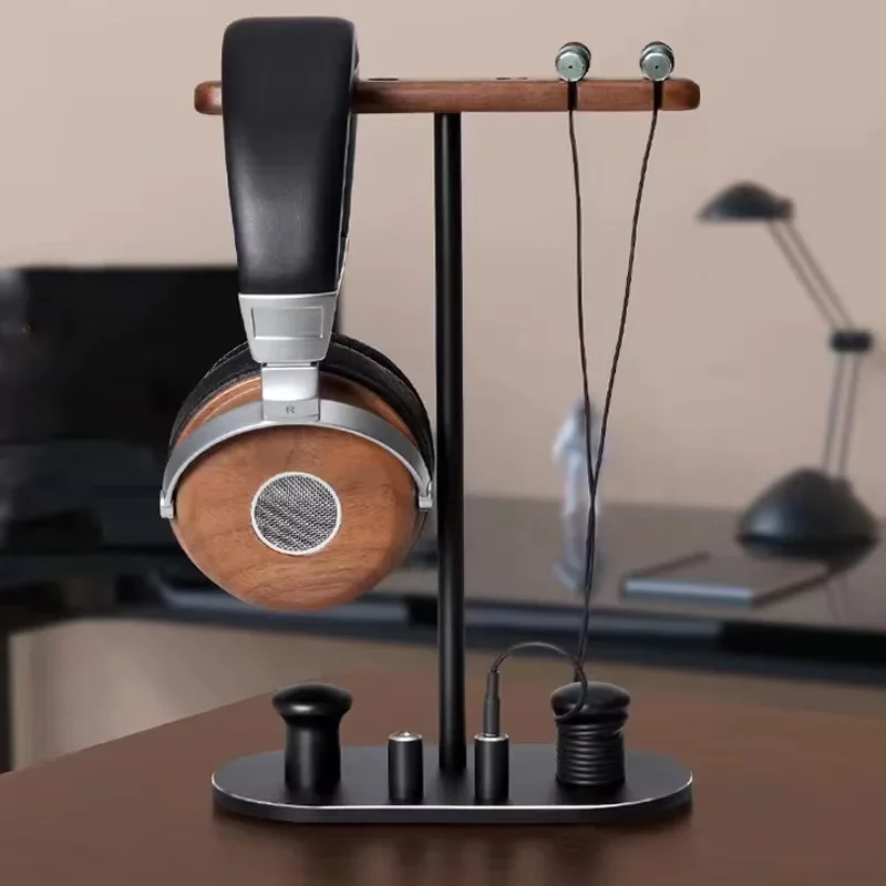 Aluminum-Alloy-Black-Walnut-In-ear-Wired-Bluetooth-Headset-Holder ...