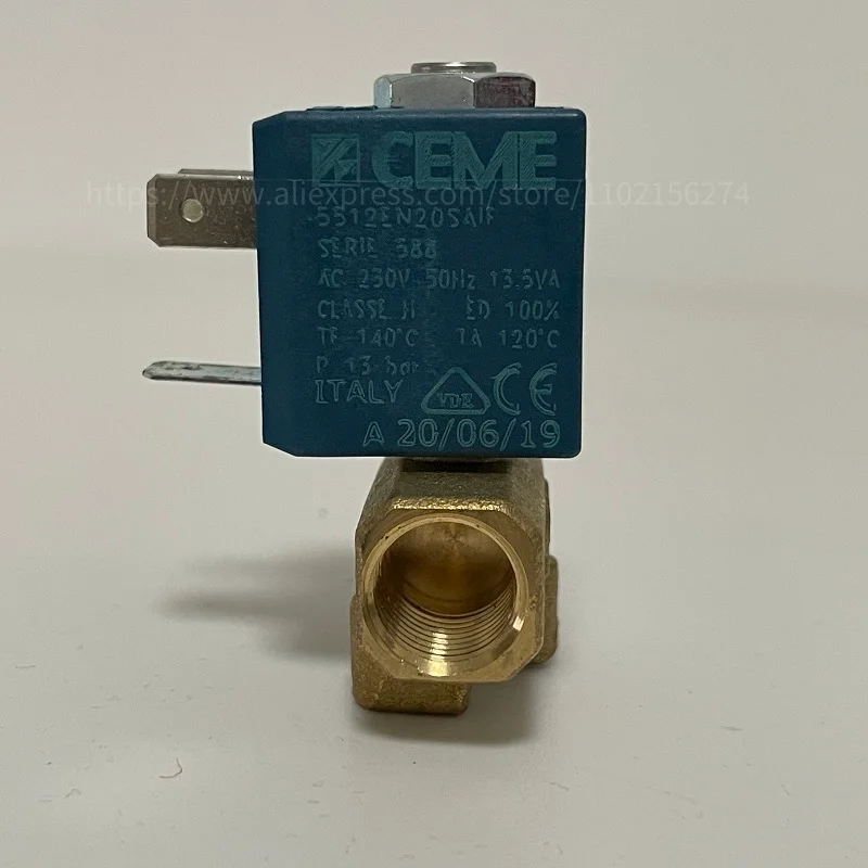 오리지널 커피 머신 솔레노이드 밸브, CEME 솔레노이드 밸브, 5512 정상 폐쇄 밸브, G1/4 치아 물 보일러 솔레노이드 밸브