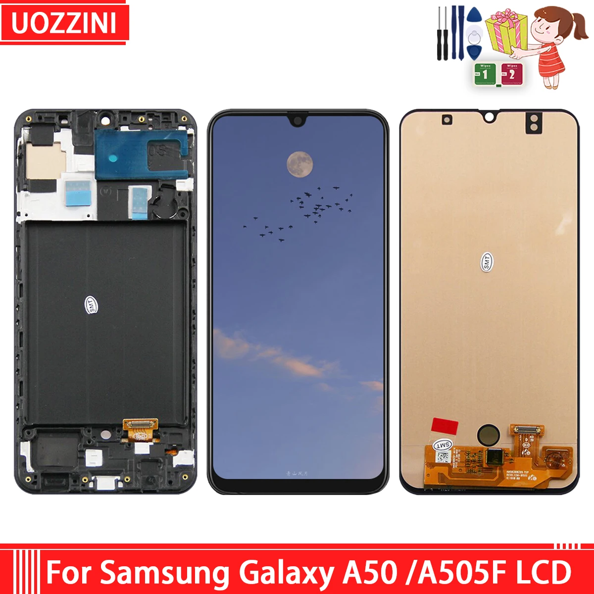 Super-AMOLED-For-Samsung-Galaxy-A50-SM-A505FN-DS-A505F-DS-A505-LCD ...