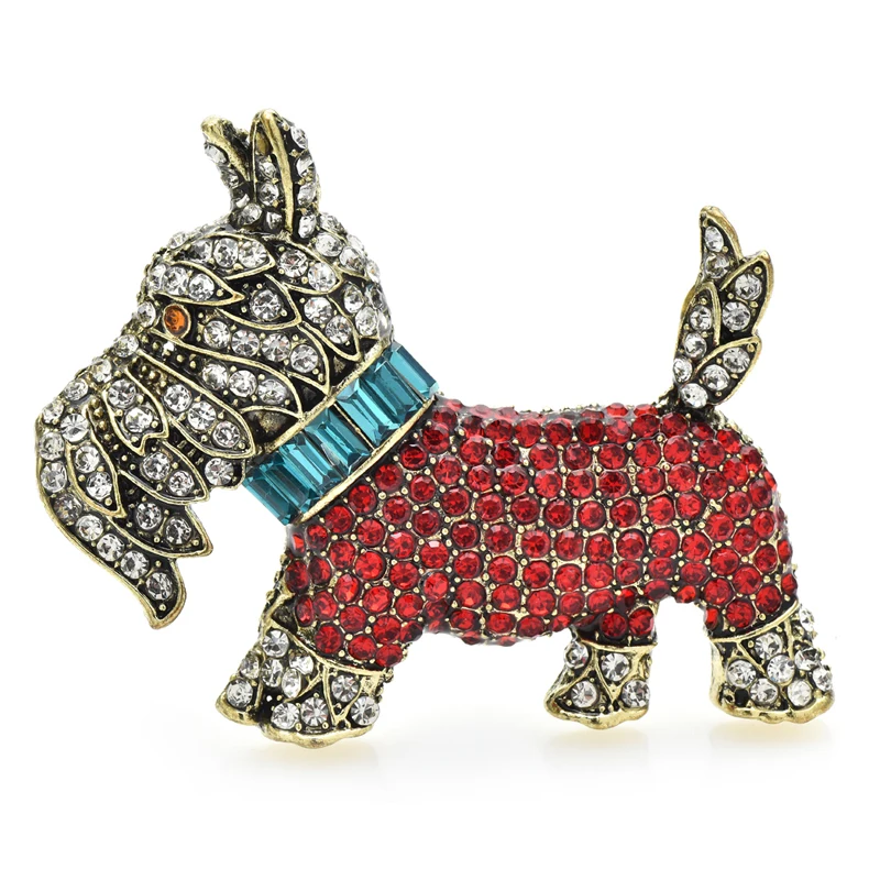Wuli-baby-Vintage-Lovely-Dog-Brooches-For-Women-Unisex-Sparkling ...