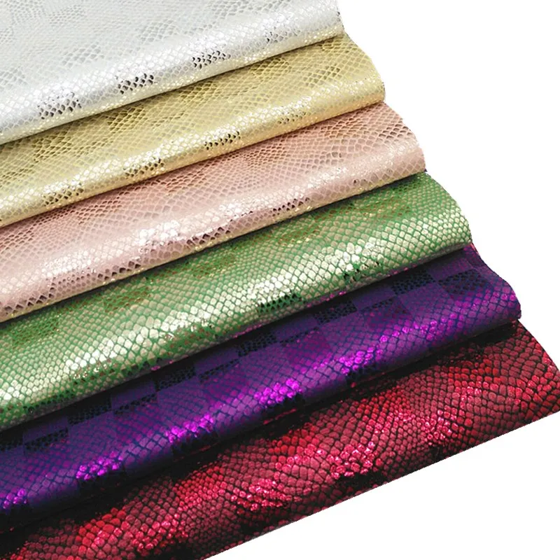 Plaids-Pattern-Synthetic-Leather-Fabric-Sheets-Metallic-Faux-Leather ...