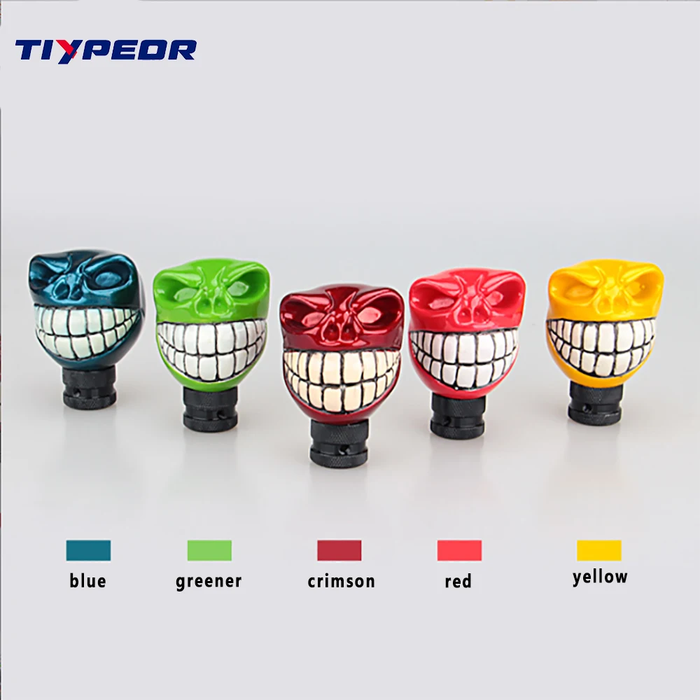 Car-Refit-Shift-Knob-Car-Universal-Skull-Gear-Shift-Knob-Big-Tooth ...