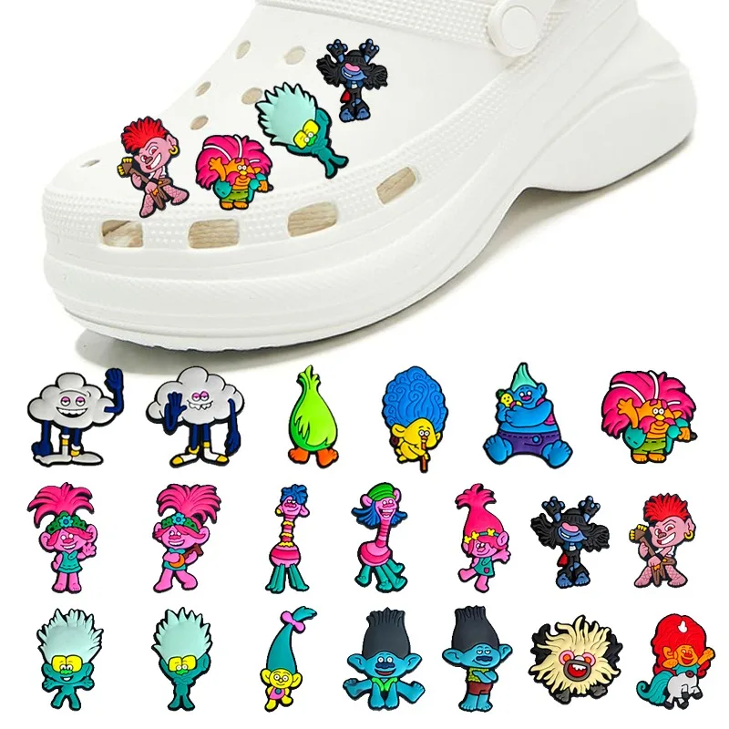 Miniso-dijes-de-Trolls-Crocs-para-ni-os-accesorios-para-zapatos-de ...