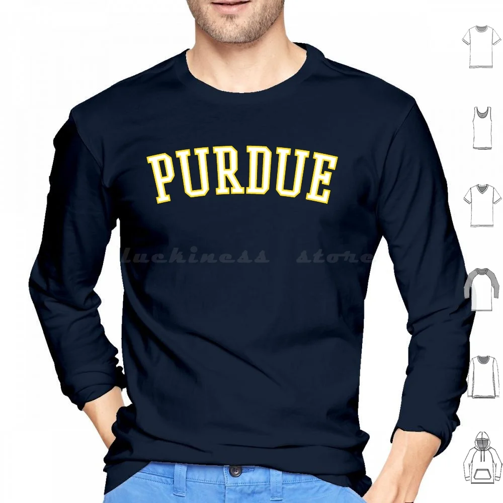 Purdue Hoodie cotton Long Sleeve Purdue Stranger Eleven Dustin Things ...