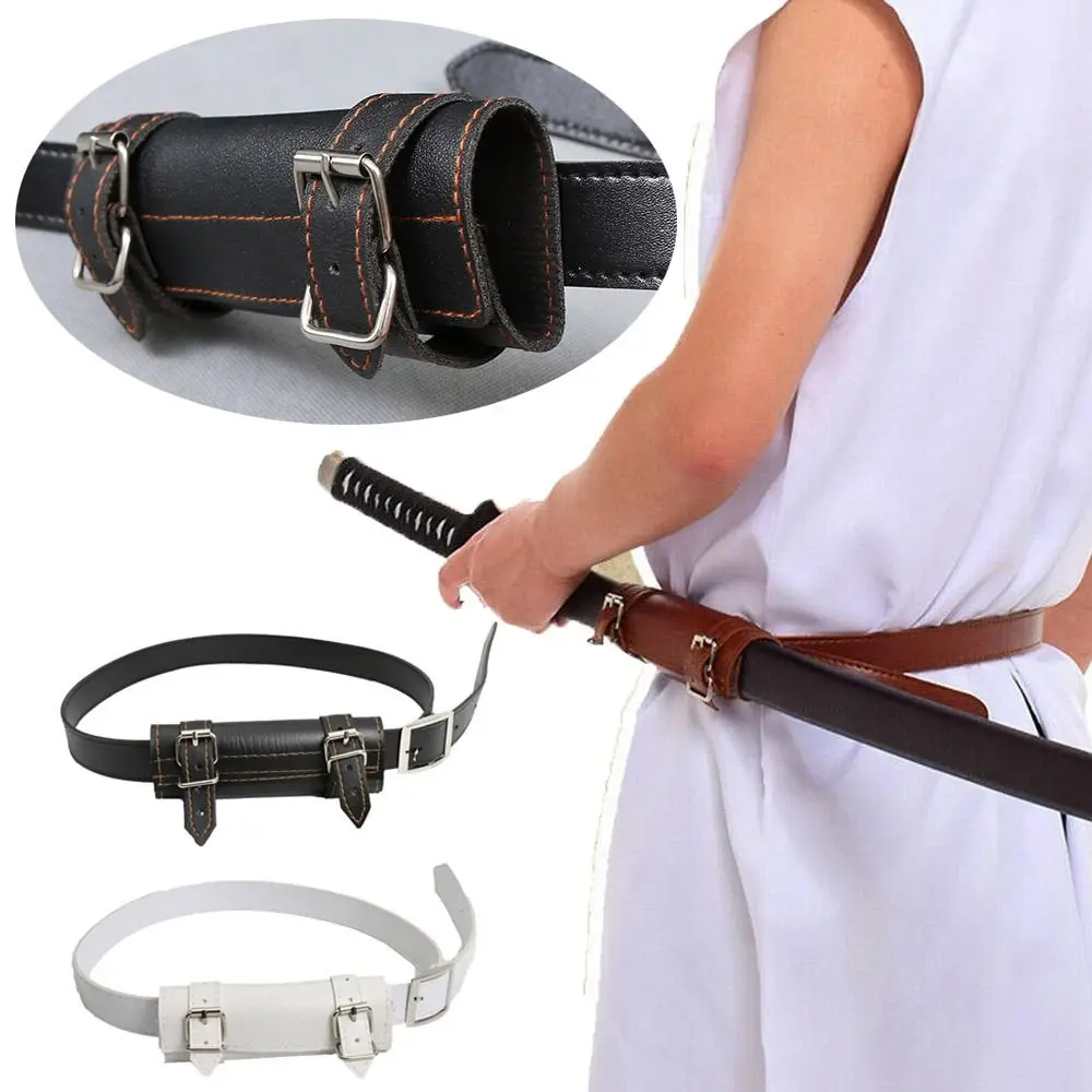 Vintage Rapier Demon Slayer Sword Waist Belt Leather Katana Belt Ring ...